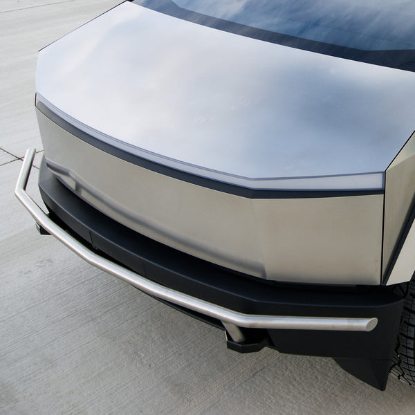 Stainless Steel Front Bumper Bar for Cybertruck(Brushed Satin ...