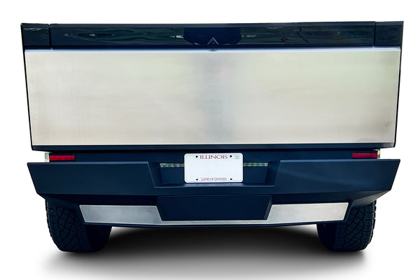 Stainless Steel Lower Rear Bumper Trim for Cybertruck (Brushed Satin ...