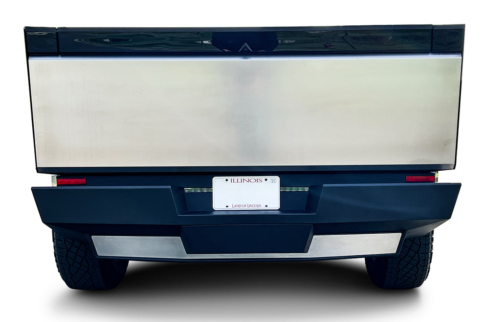 Stainless Steel Lower Rear Bumper Trim for Cybertruck (Polished Mirror ...
