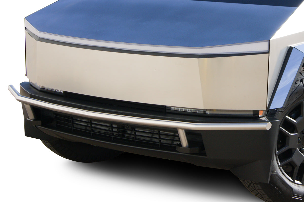 Stainless Steel Front Bumper Bar for Cybertruck(Brushed Satin ...