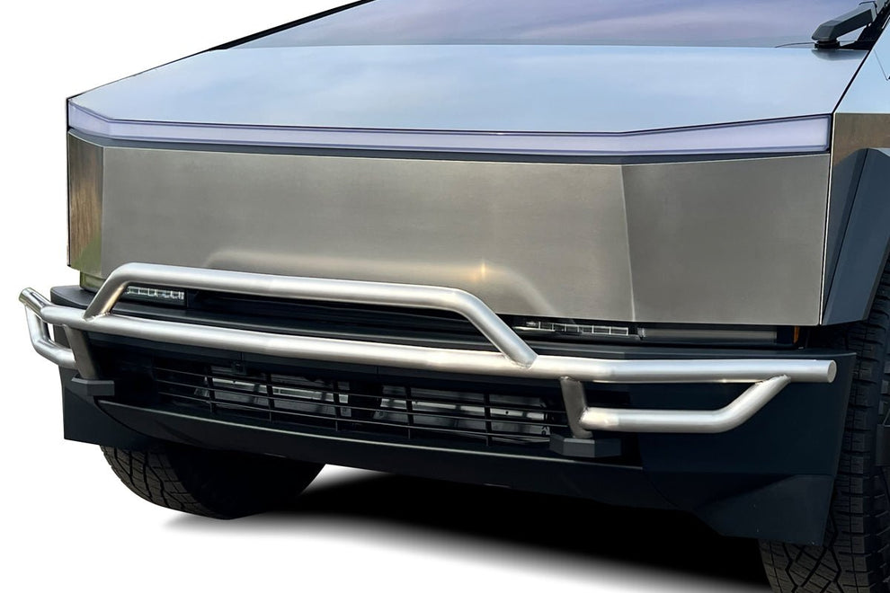 Double-Tier Brush Guard for Cybertruck (Brushed Satin) – RealWheels EV